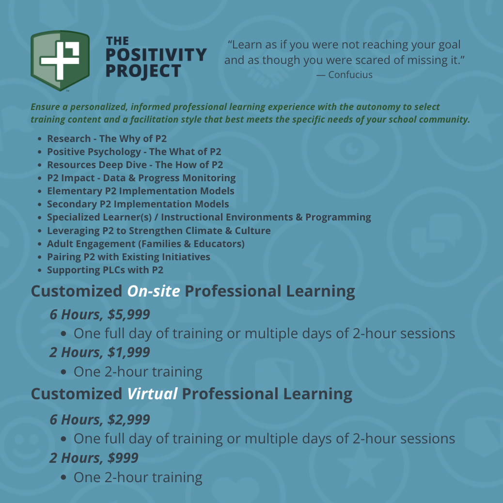 Positivity Project Training | The Positivity Project